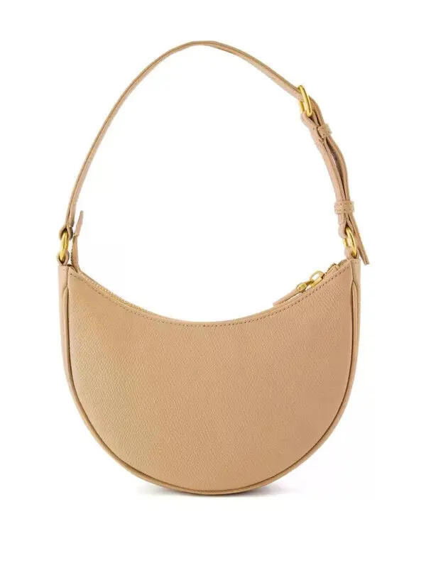 Valentino Garavani Vlogo Signature Mini Shoulder Bag In Grainy Calfskin - Neutrals
