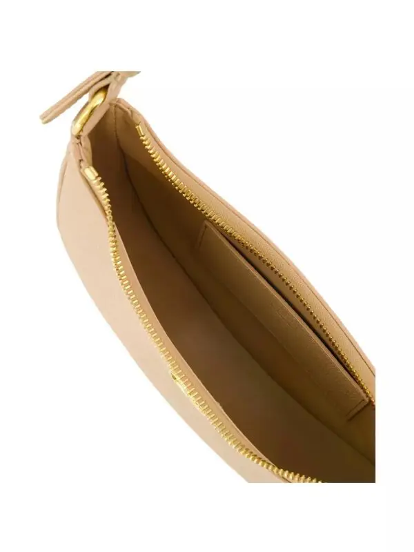 Valentino Garavani Vlogo Signature Mini Shoulder Bag In Grainy Calfskin - Neutrals
