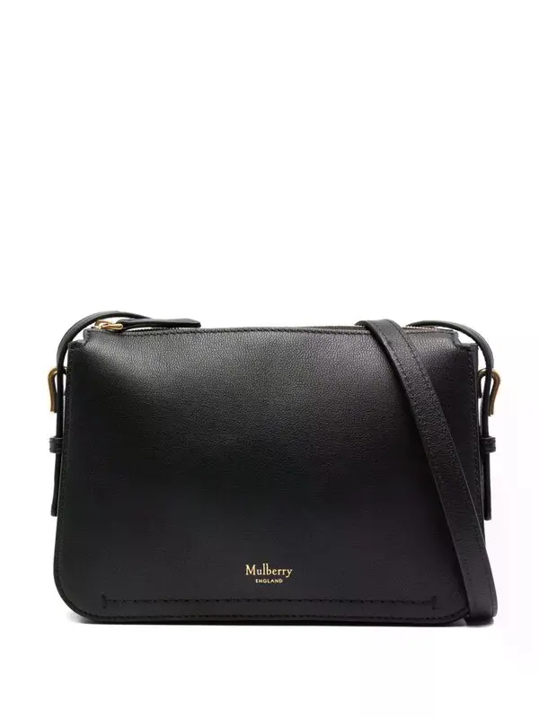 Mulberry Clovelly Leather Zip-top Cross Body Bag - Black