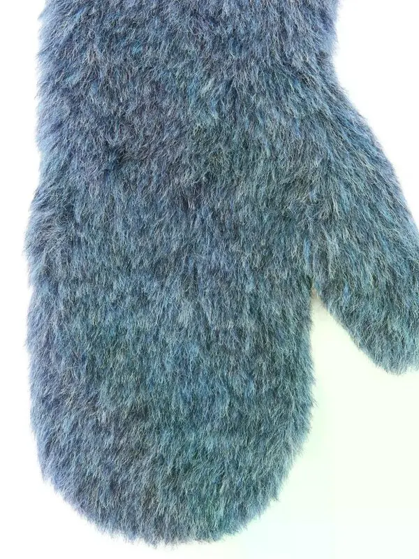 Max Mara Wool Mittens - Blue