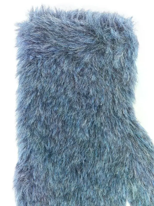 Max Mara Wool Mittens - Blue