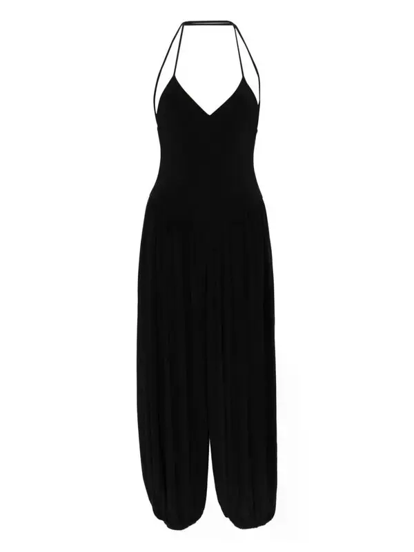 Norma Kamali Kenny Halterneck Jumpsuit - Black