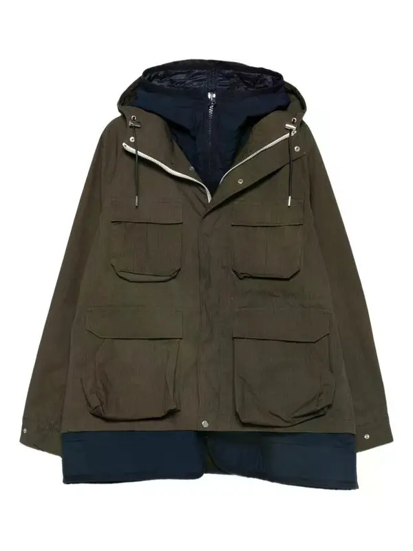 Sacai Hooded Multi-pocket Coat