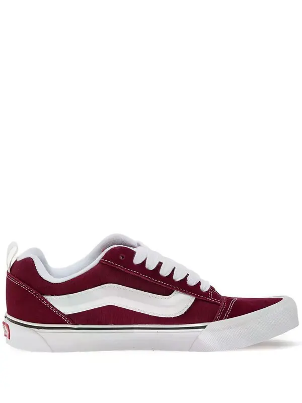 VANS Knu Skool Leather Sneakers - Red