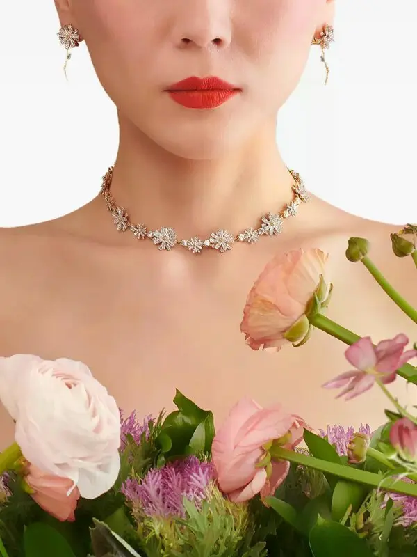 ANABELA CHAN 18k Gold Vermeil Diamond And Emerald Daisy Earrings