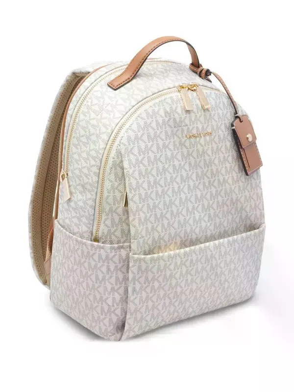 Michael Kors Monogram Backpack - White