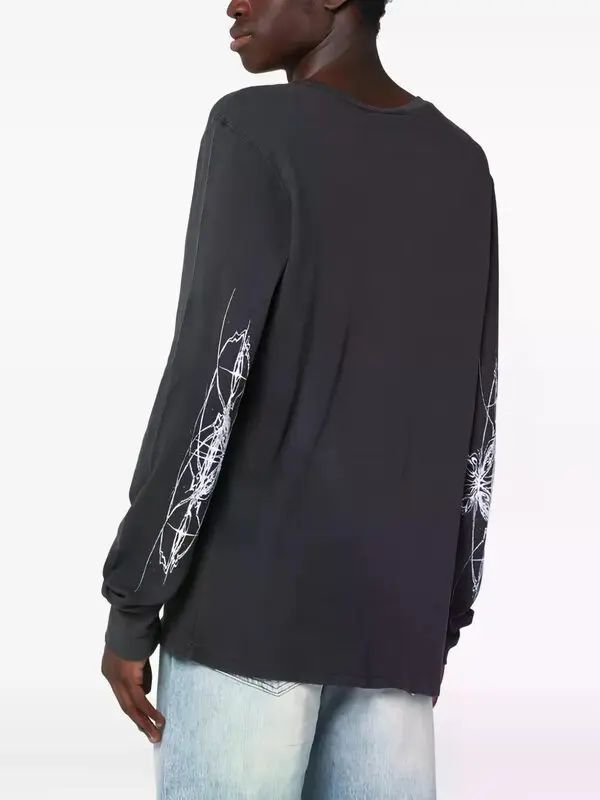 BASKETCASE Abstract-print Long-sleeve Sweatshirt