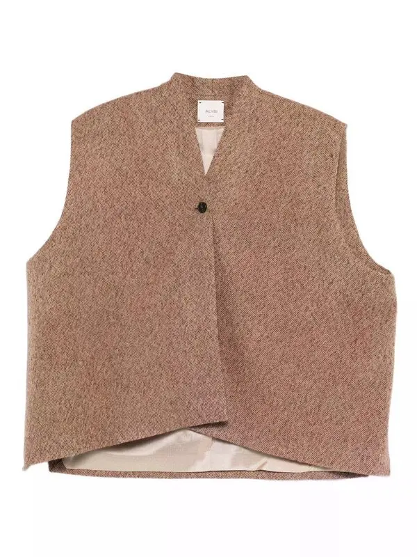 ALYSI Textured Button Vest