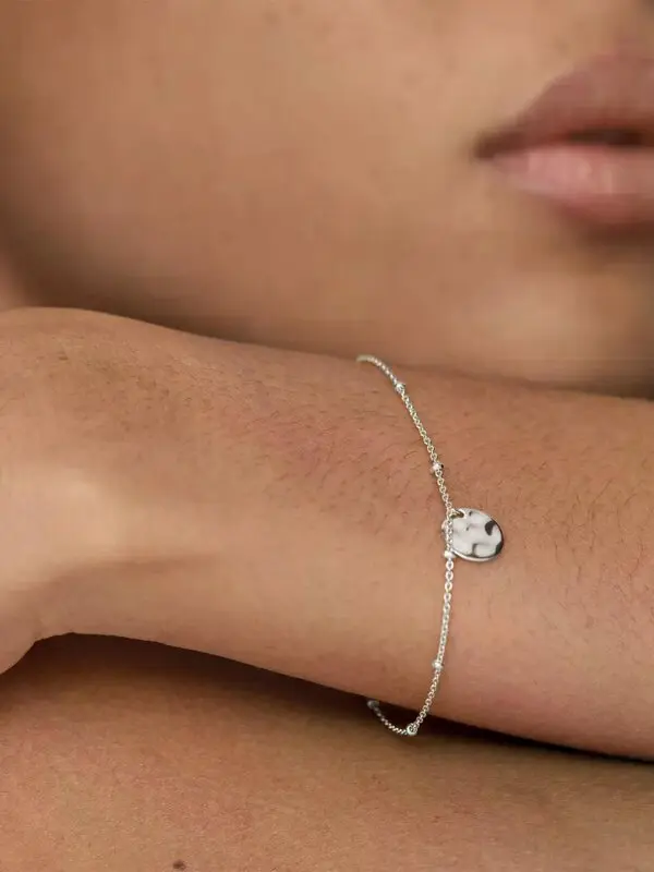 Monica Vinader Siren Muse Disc Bracelet - Silver