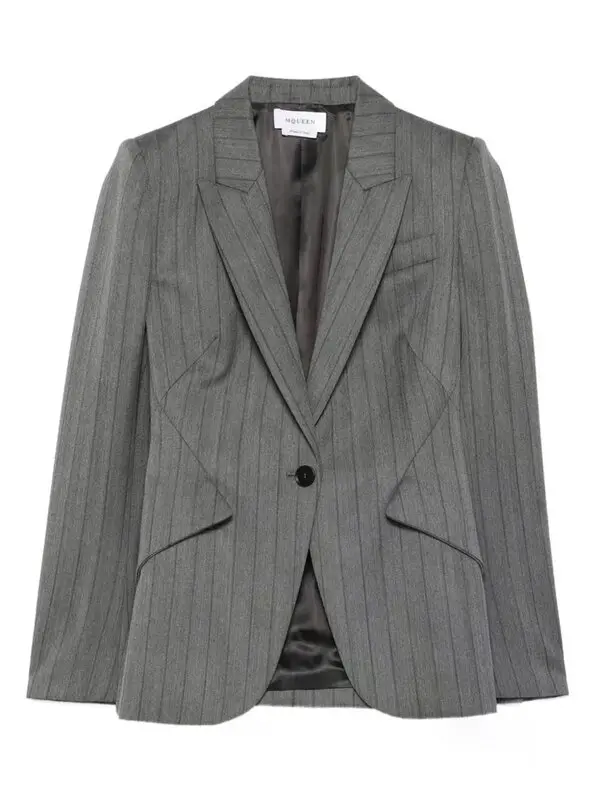 Alexander McQueen Pinstripe Single-breasted Jacket