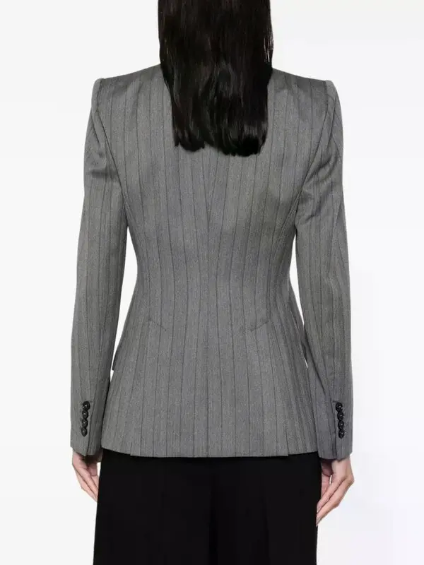 Alexander McQueen Pinstripe Single-breasted Jacket