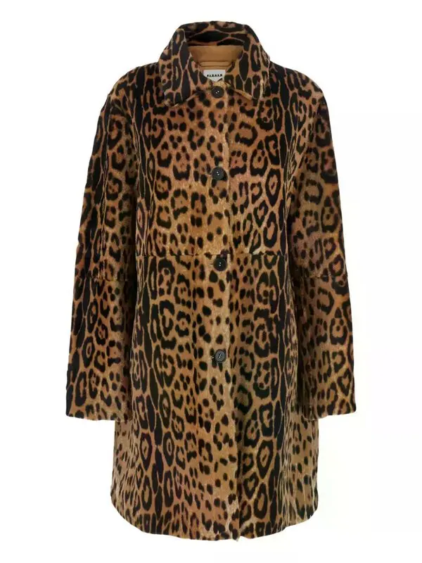 P.a.r.o.s.h Leopard-print Shearling Coat