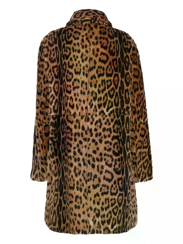 P.a.r.o.s.h Leopard-print Shearling Coat