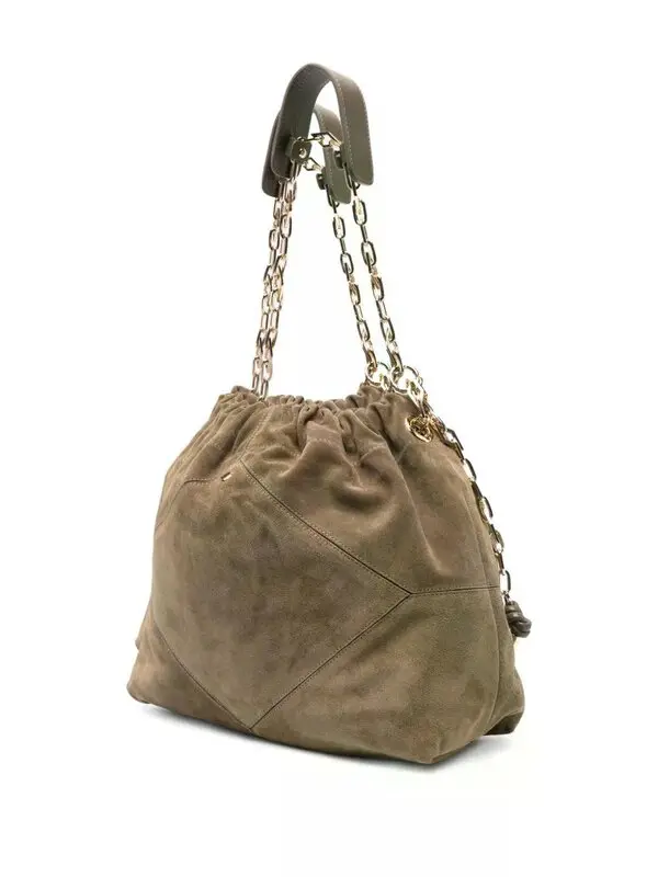 Ba&sh Calf Suede Chain Shoulder Bag