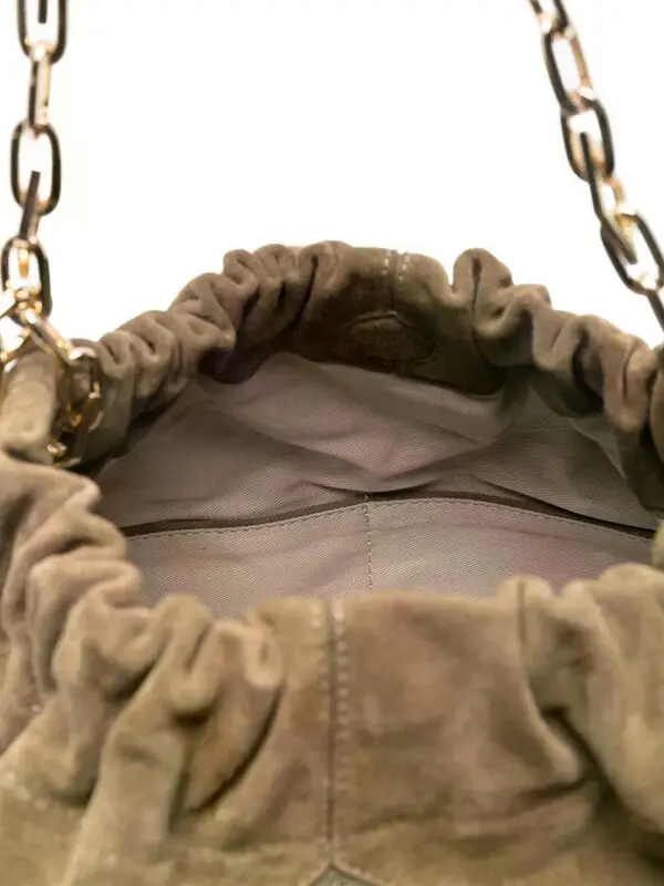 Ba&sh Calf Suede Chain Shoulder Bag