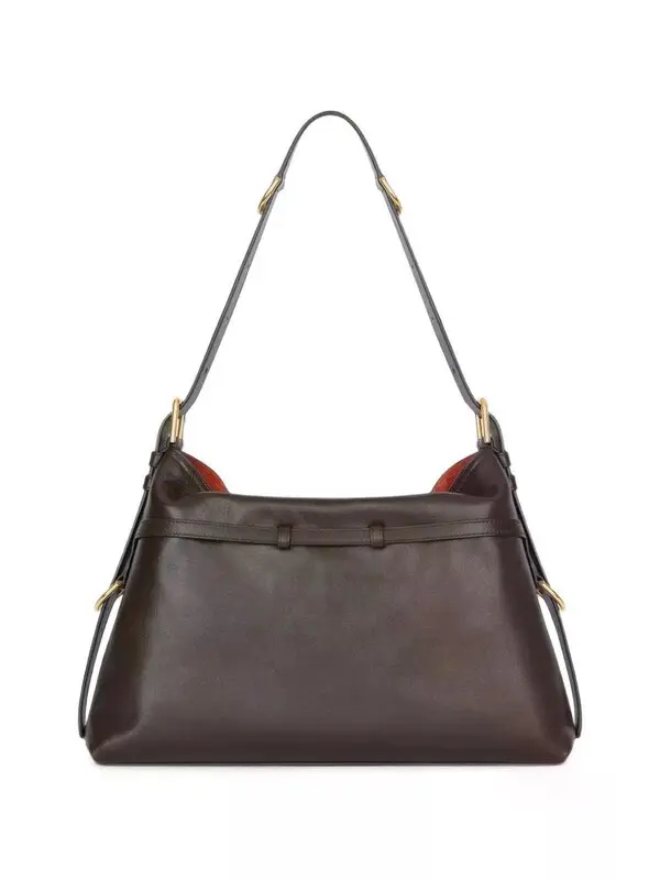 Givenchy Voyou Leather Shoulder Bag - Brown