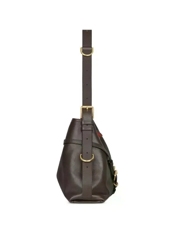 Givenchy Voyou Leather Shoulder Bag - Brown