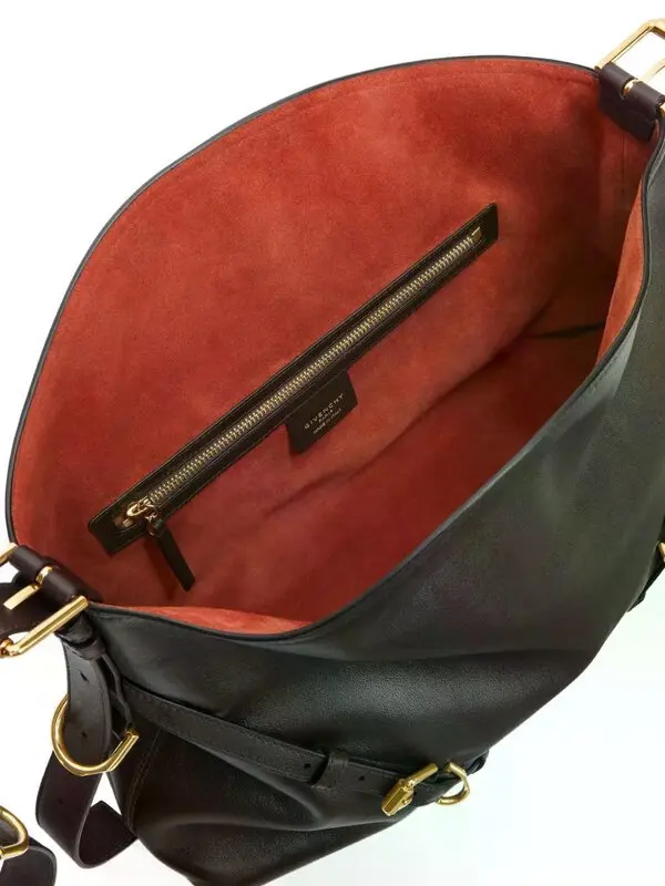 Givenchy Voyou Leather Shoulder Bag - Brown