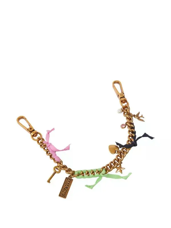 Pinko Chain-link Keyring - Gold