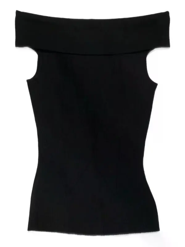 Givenchy Off-shoulder Ribbed Top
