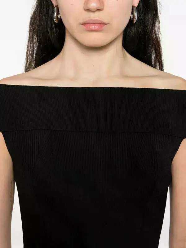 Givenchy Off-shoulder Ribbed Top