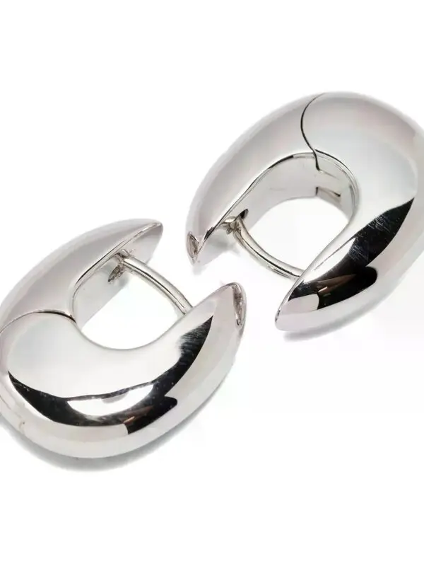 Tom Wood Small Pebble Hoop Earrings - Silver