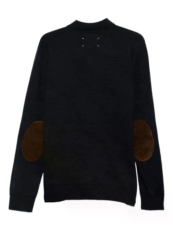 MAISON MARGIELA Long-sleeves Polo Shirt - Blue