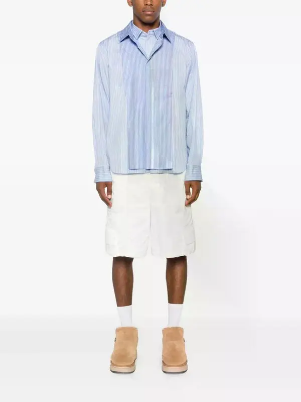 Sacai Striped Panelled Shirt