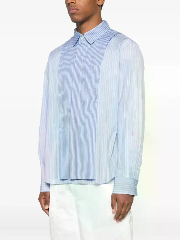 Sacai Striped Panelled Shirt