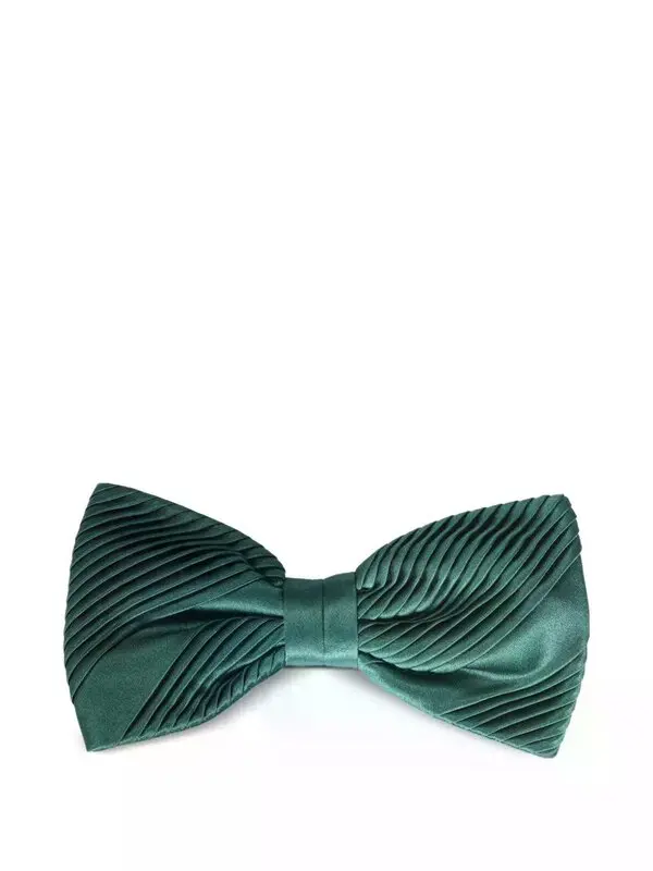 Stefano Ricci Pleated Bow Tie - Green