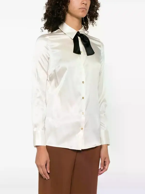 Elisabetta Franchi Bow-detail Satin Shirt