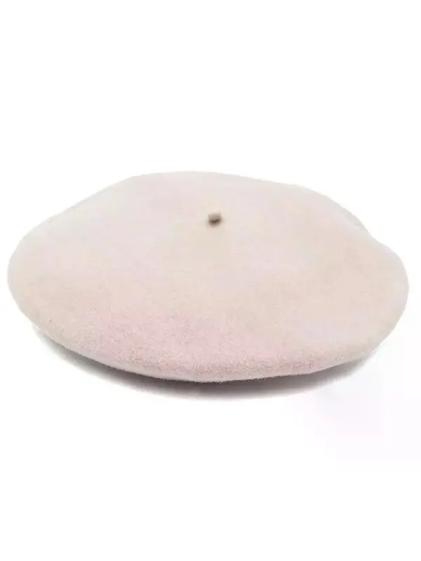 Borsalino Brushed-finish Wool Beret - Neutrals
