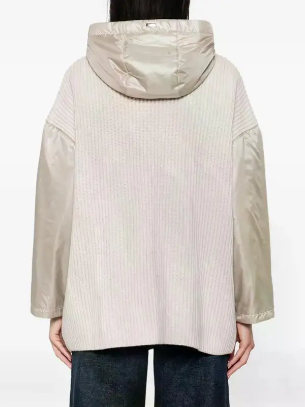 Herno Ribbed Wool Hooded Jacket