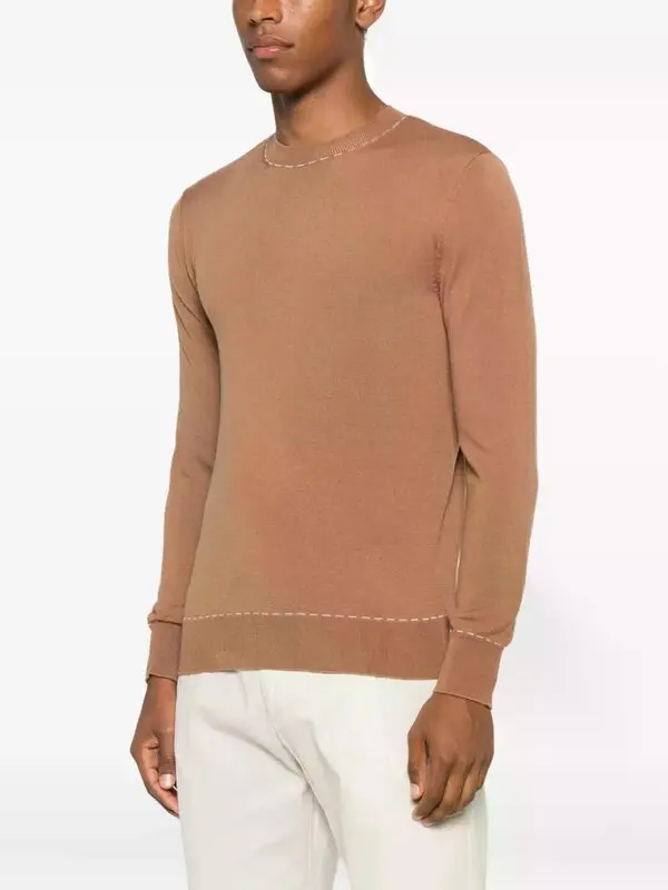 Eleventy Round-neck Wool Sweater