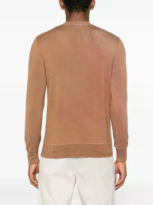 Eleventy Round-neck Wool Sweater