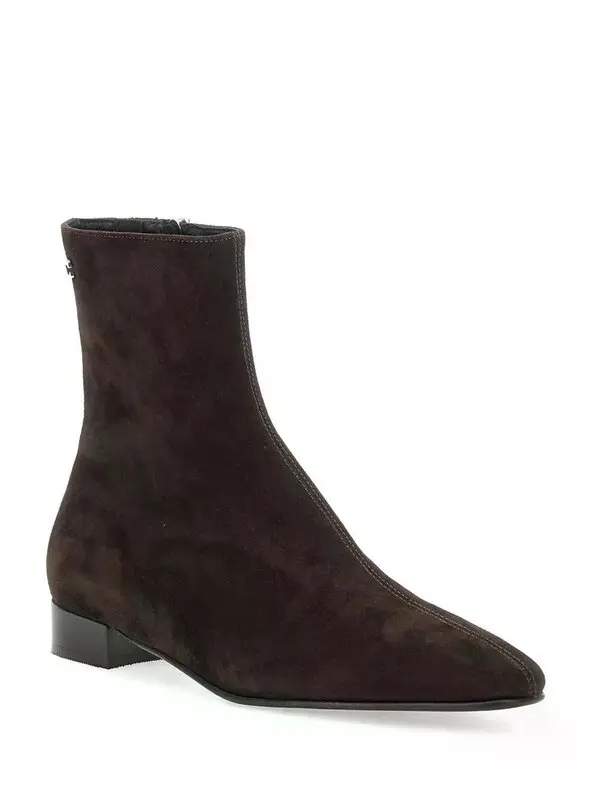 CAREL Aiglon Zip Suede Ankle Boots