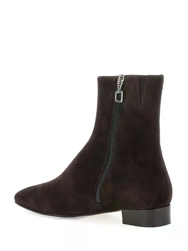 CAREL Aiglon Zip Suede Ankle Boots