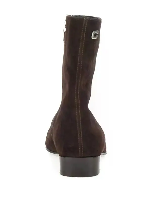 CAREL Aiglon Zip Suede Ankle Boots