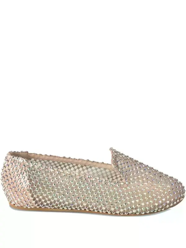 LE SILLA Gilda Crystal-embellished Mesh Ballet Flats