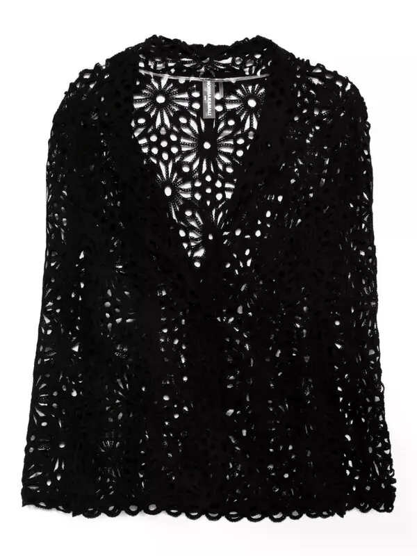 Norma Kamali Floral-motif Single-breasted Jacket