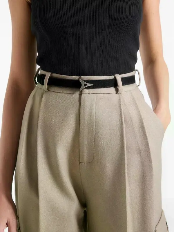 Manière De Voir Maniere De Voir Leonie Eiffel Suede Belt - Black
