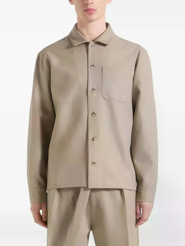 Manière De Voir Neutral Tailored Overshirt