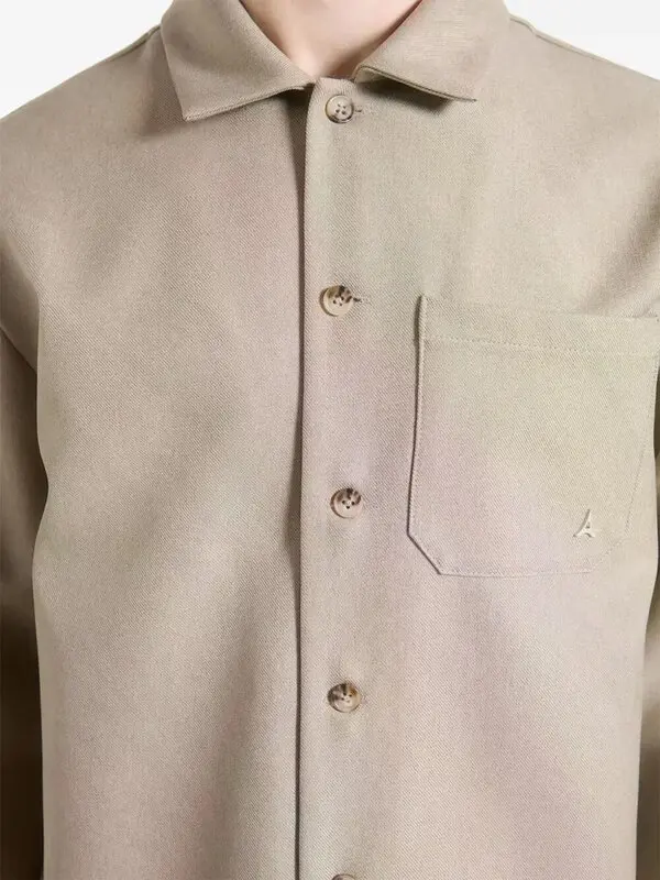 Manière De Voir Neutral Tailored Overshirt