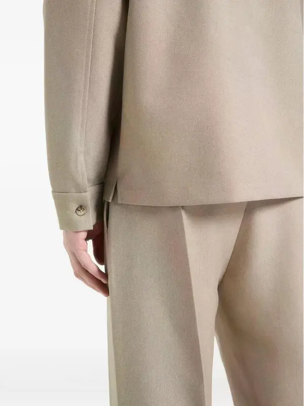Manière De Voir Neutral Tailored Overshirt
