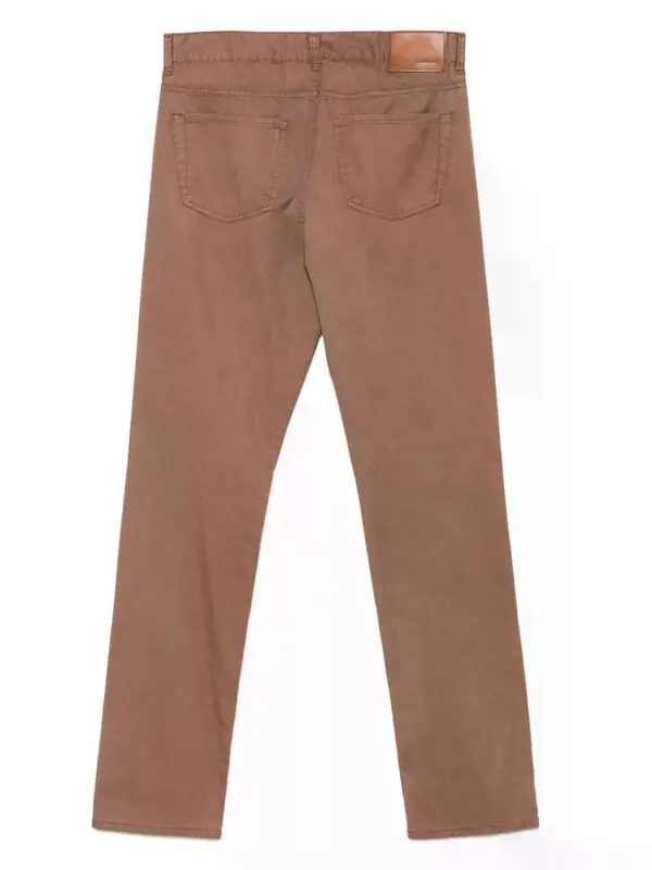 Canali Twill Trousers - Brown