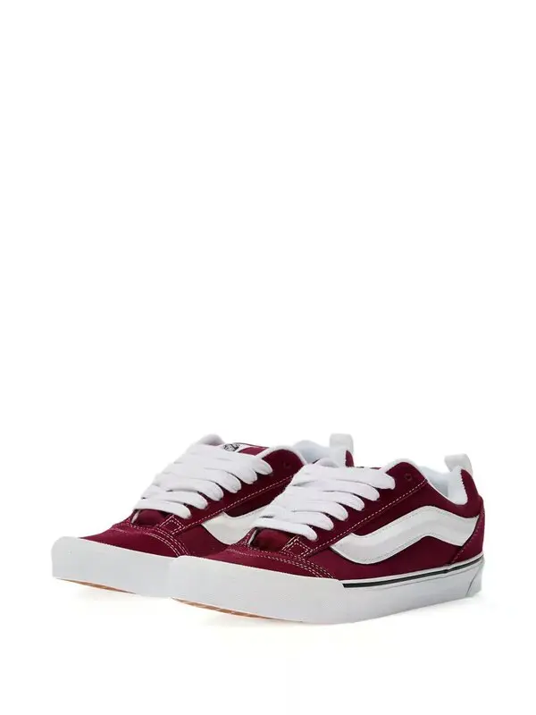 VANS Knu Skool Leather Sneakers - Red