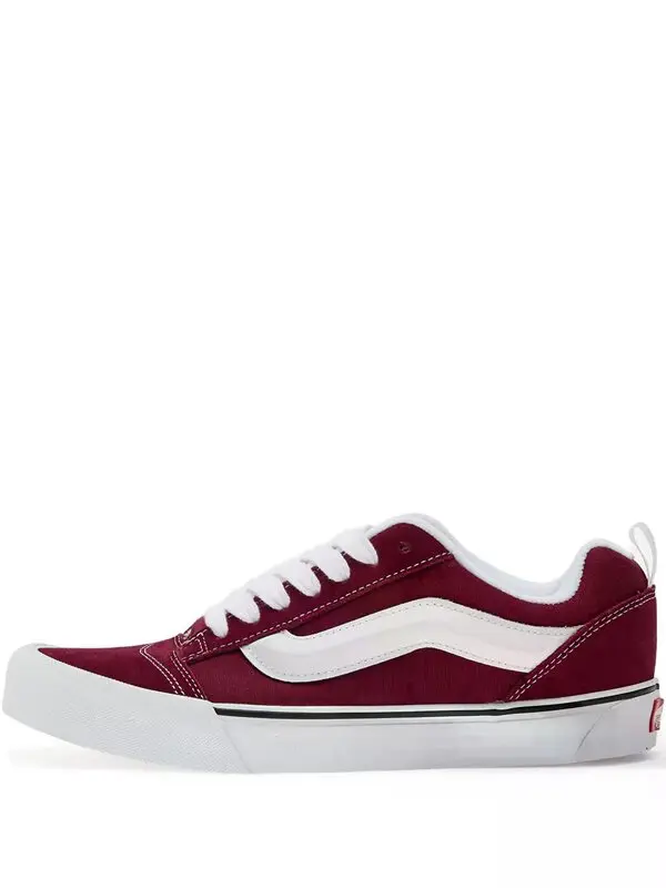 VANS Knu Skool Leather Sneakers - Red