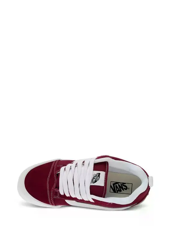 VANS Knu Skool Leather Sneakers - Red