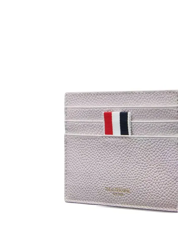 Thom Browne Pebble Grained Card Holder - White