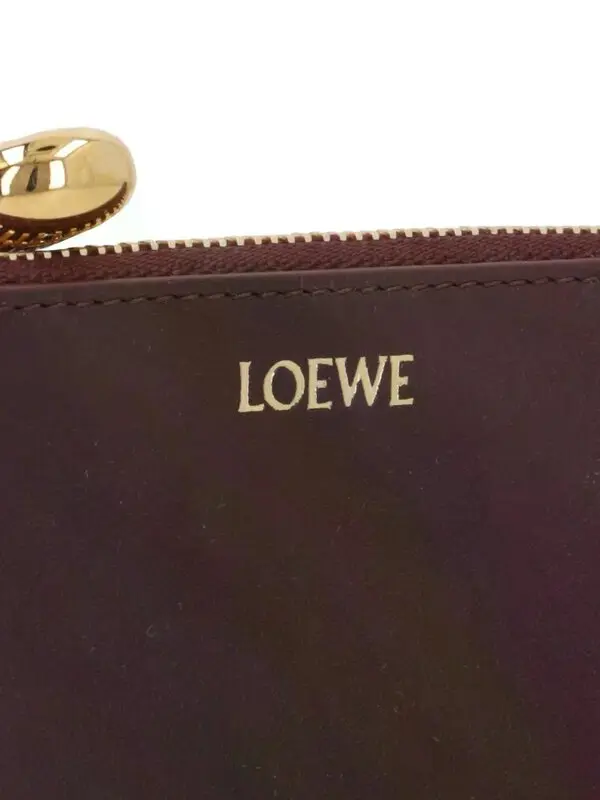 Loewe Engraved-anagram Card Holder - Red